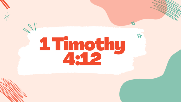 YOUTH GROUP LESSON ON 1 TIMOTHY 4:12 | Ministry to Youth