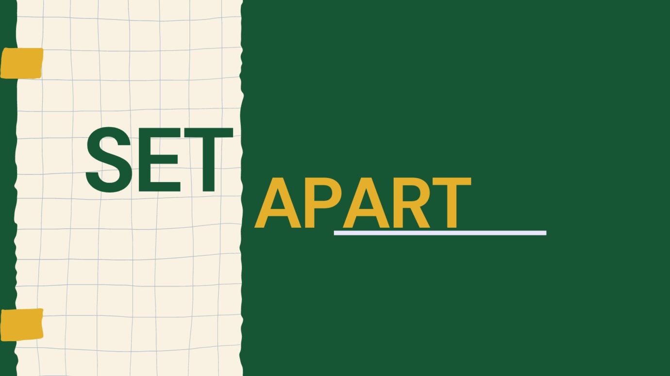 set apart youth group lessons on being holy | Ministry to Youth