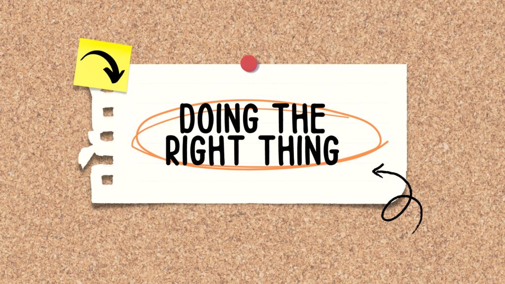 BIBLE LESSON FOR KIDS ON DOING THE RIGHT THING | Ministry to Youth
